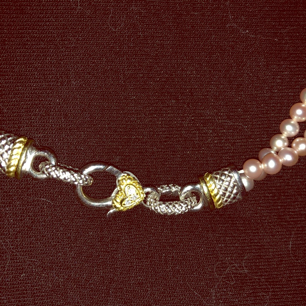 Judith Ripka Pearl Necklace, 100% Authentic. - Gem